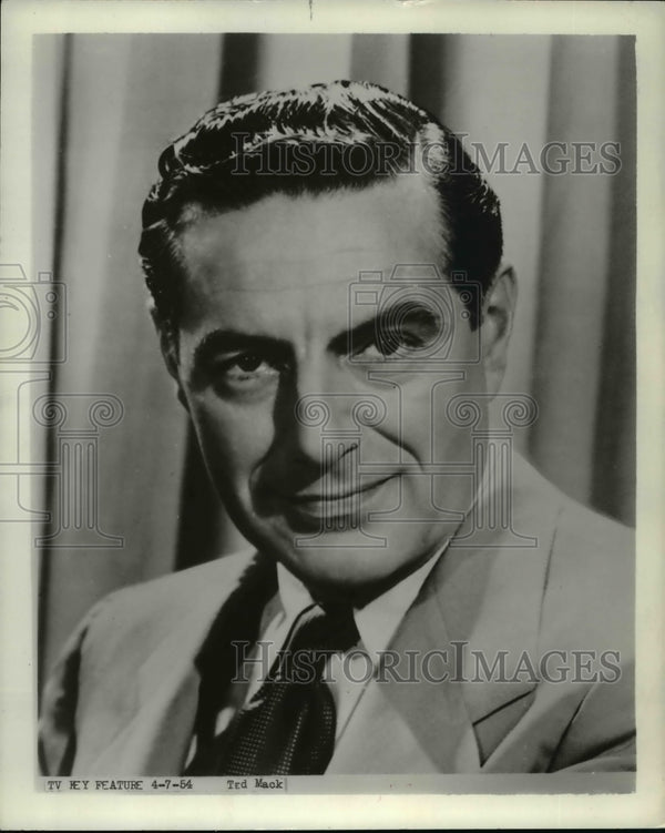 1956 Press Photo Ted Mack Original Amateur Hour - Historic Images