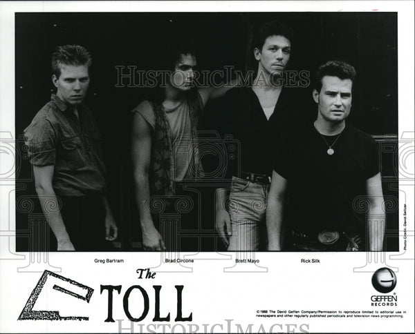 1988 Press Photo The Toll Greg Bartram Brad Circone Brett Mayo Rick Si ...