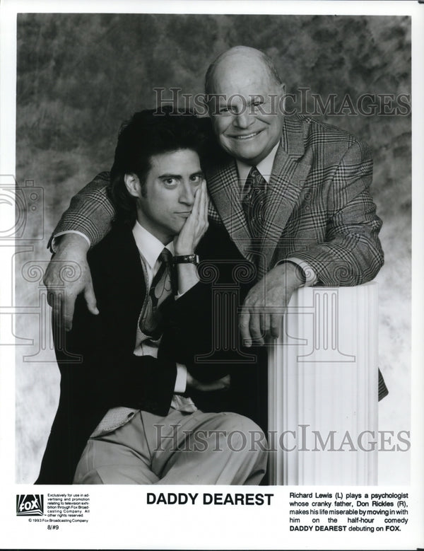 1993 Press Photo Richard Lewis and Don Rickles star in Daddy Dearest T - Historic Images
