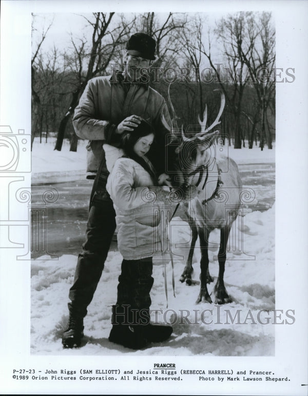 1989 Press Photo Sam Elliott Rebecca Harrell in Prancer - cvp41387 ...