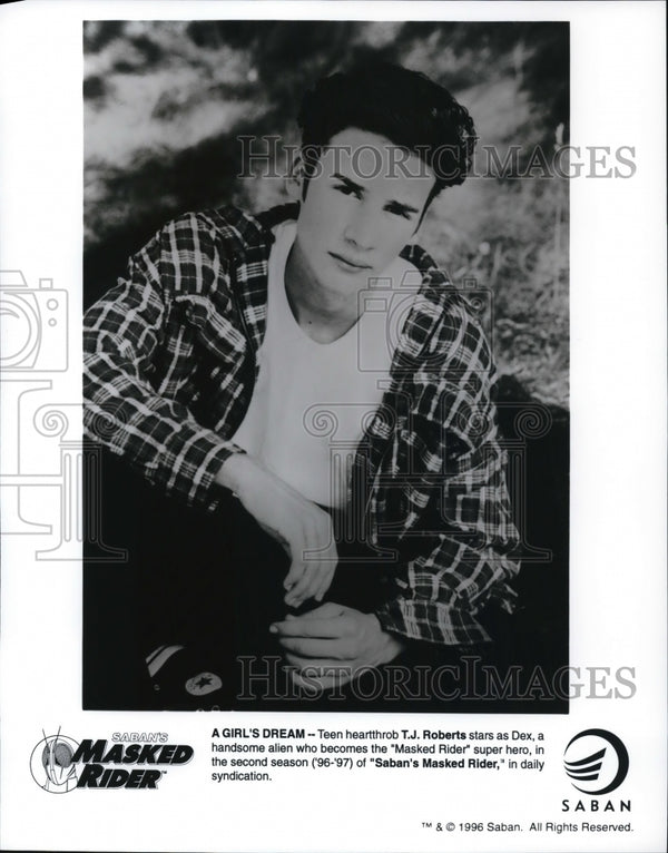 1996 T.J. Roberts stars as Dex in Saban's Maked Rider - Historic Images