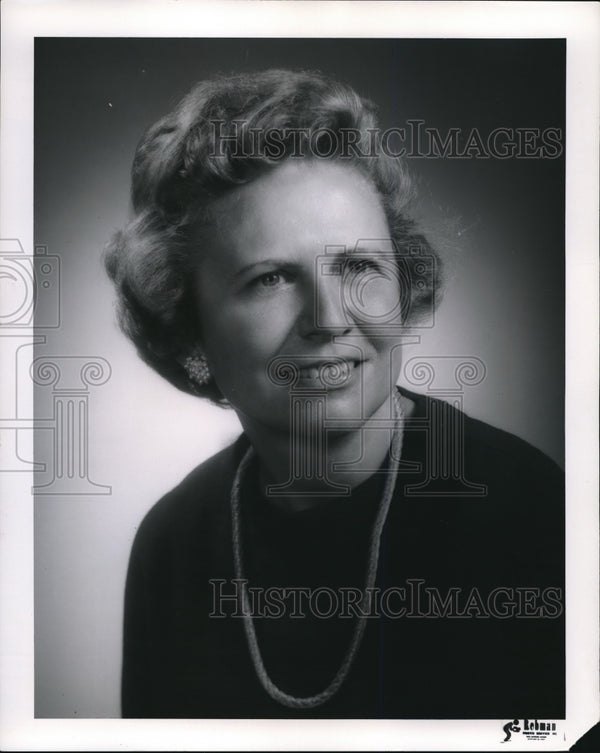 1964 Press Photo Mrs. Ralph J. Locher Mayor of Cleveland - Historic Images
