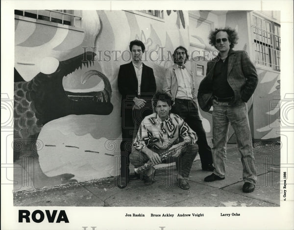 1987 Press Photo ROVA Jon Raskin Bruce Ackley Andrew Voight Larry Ocha ...