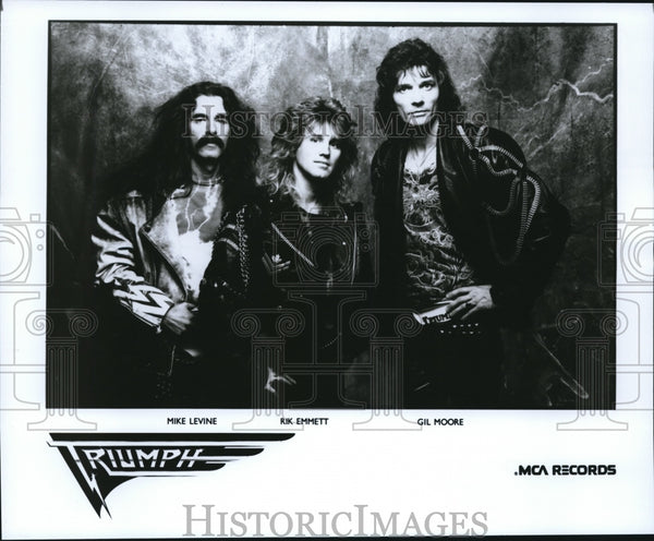 Press Photo Mike Levine Rik Emmett and Gil Moore of Triumph - cvp56377 ...