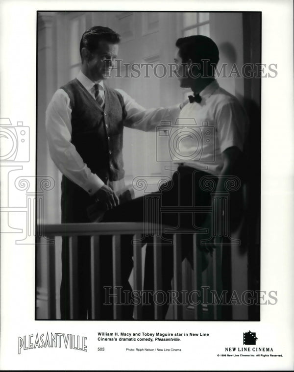 1998, William H Macey & Tobey Maguire in Pleasantville - cvp62087 ...