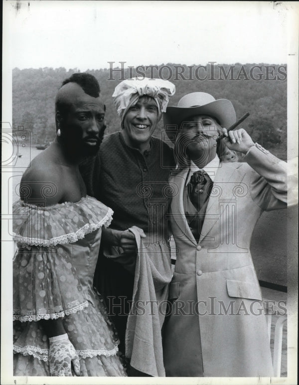 1983 Press Photo Byron Allen Skip Stephenson and Sarah Purcell in Real ...
