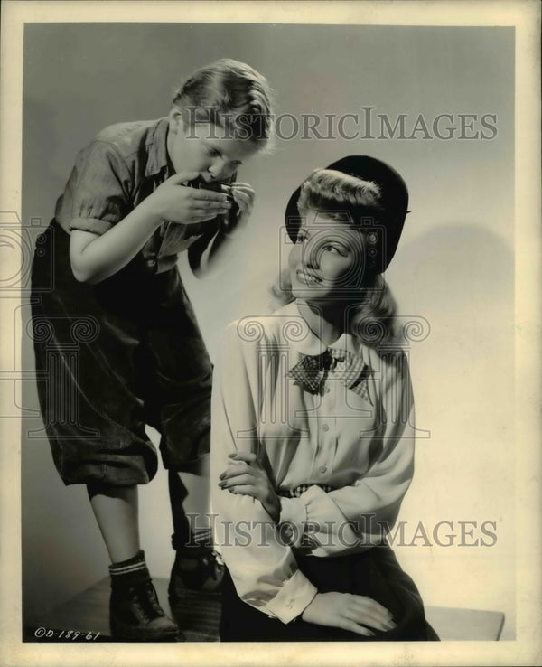 1969 Press Photo Janet Blair, Ted Donaldson in Once Upon A Time ...