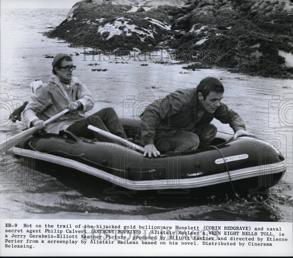 1971 Press Photo Corin Redgrave & Anthony Hopkins in When Eight Bells ...