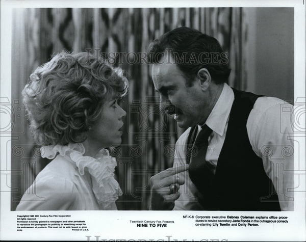 1980 Press Photo Jane Fonda & Dabney Coleman in Nine to Five - Historic ...