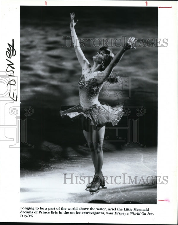 1996 Press Photo Ariel in Walt Disney's World On Ice - the Little Merm ...