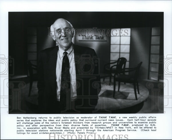 Press Photo Ben Wattenberg is the moderator of Think Tank. - cvp85311 ...