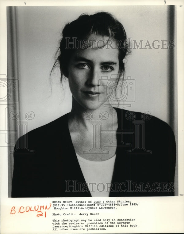 1989, Susan Minot, author of Lust & Other Stories. - cvp87412 ...