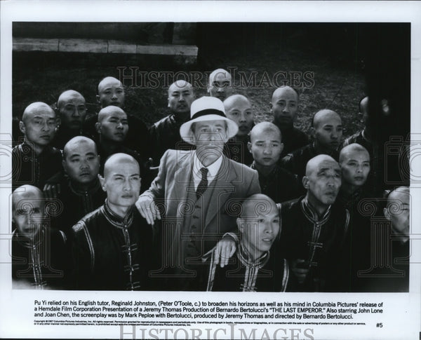 1988, Peter O'Toole and Pu Yi-The Last Emperor movie scene - Historic ...