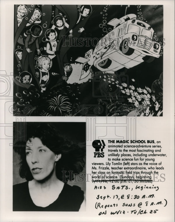 Press Photo Lucy Tomlin voice of Ms Frizzle in The Magic School Bus ...