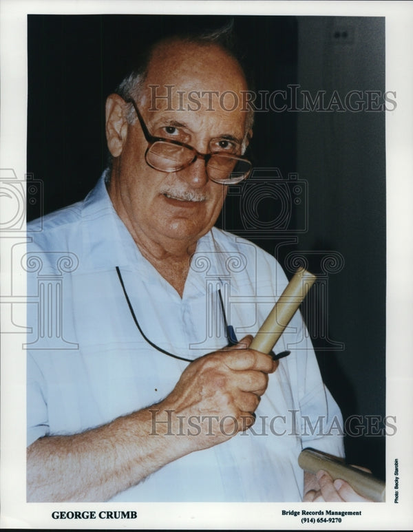 Press Photo George Crumb, composer of avant garde music - cvp92411 ...