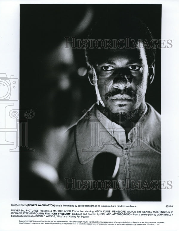 1988 Press Photo Denzel Washington as Stephen Biko in "Cry Freedom ...