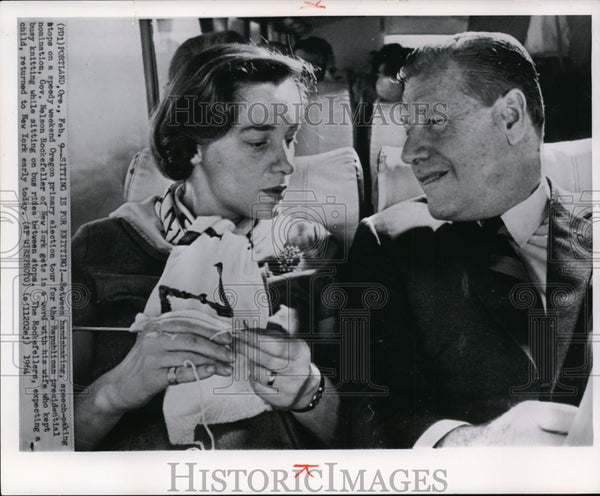1964 Gov.Nelson Rockefeller of New York Gets in a Word with His Wife ...