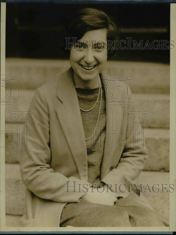 1929 Press Photo Margaret Gregson, winner of Bryn Mawr European Fellow ...