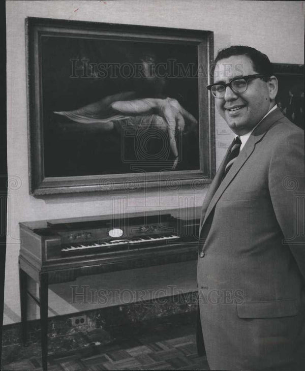 1966 Press Photo Lawrence A. Fleischman Detroit Art - Historic Images