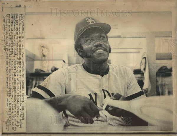 1974 Press Photo Nate Colbert first baseman - Historic Images