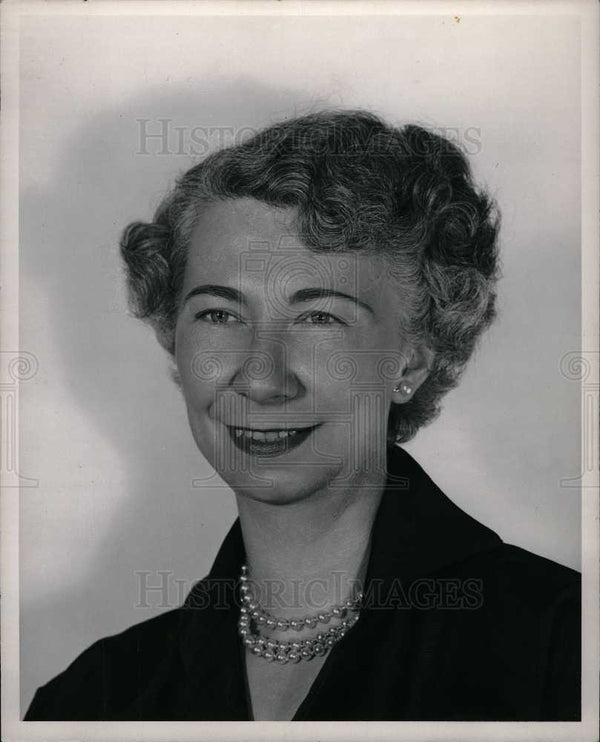 1954 Press Photo Margaret Supplee Detroit City Airport - Historic Images