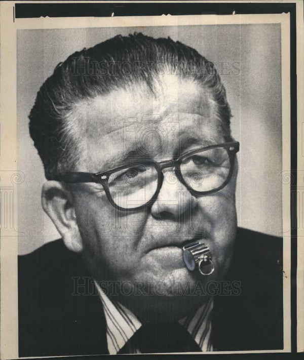 Press Photo Frank Fitzsimmons Labor Leader - Historic Images