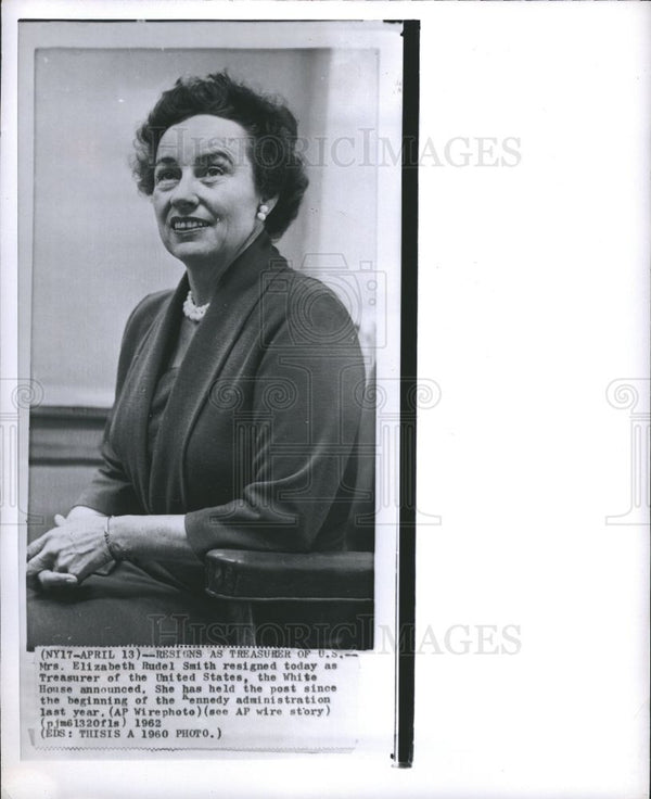 1962 Press Photo Elizabeth Rudel Smith - Historic Images