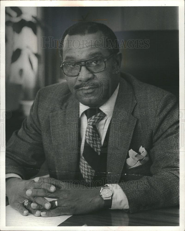 1979 Press Photo Marc Stepp UAW vice president - Historic Images