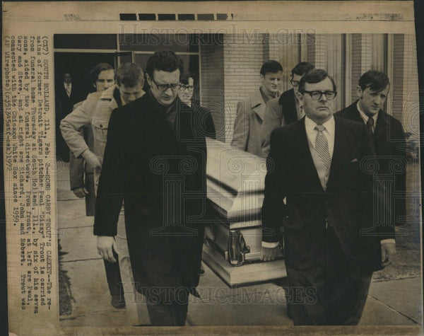 1972 Press Photo Paul Howard Dizzy Trout Detroit Tigers - Historic Images