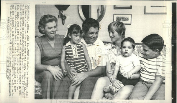 1970 Press Photo Lee Trevino and family - Historic Images
