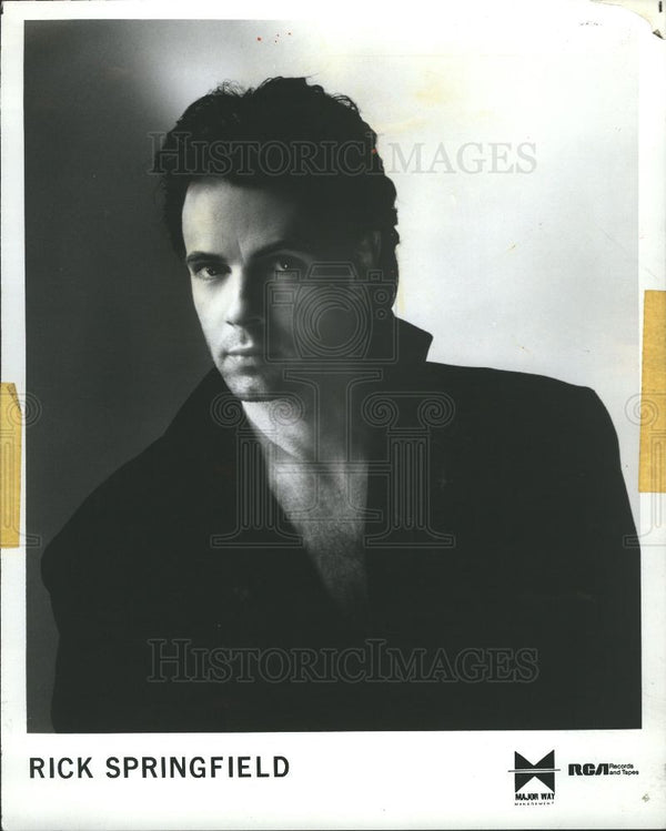 1985 Press Photo Rick Springfield General Hospital - Historic Images