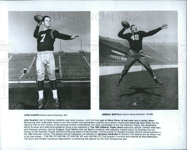 1983 Press Photo 1983 Heisman Trophy, John Huarte - Historic Images