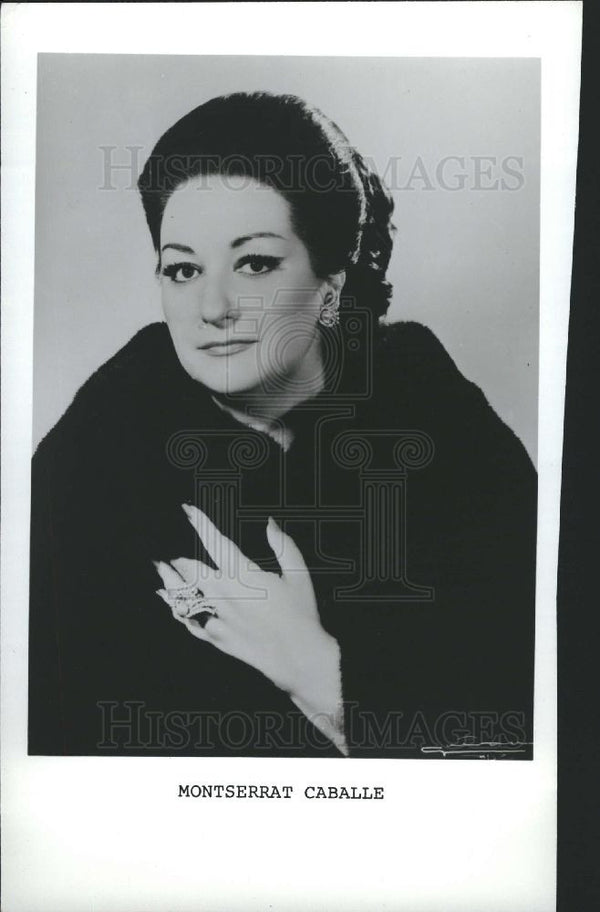1985 Press Photo Montserrat Caballe Singer Music - Historic Images