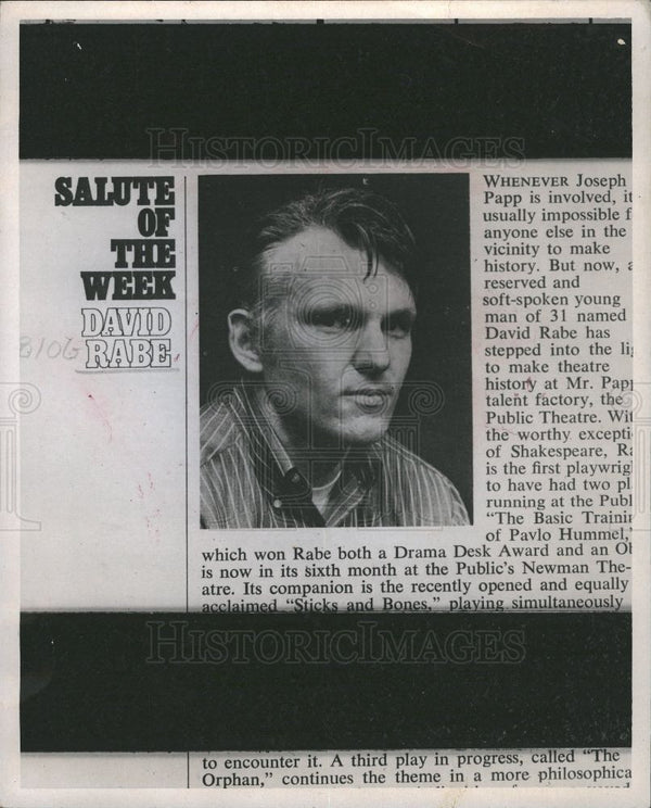1979 Press Photo David Rabe - Historic Images