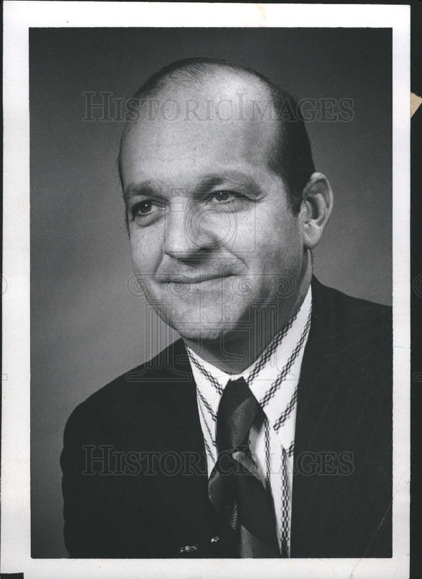 1972 Press Photo Don Gunn manager Detroit Free Press - Historic Images