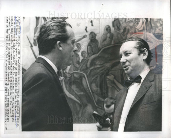 1967 Press Photo Nikolai Fedorenko Russia Ambassador - Historic Images
