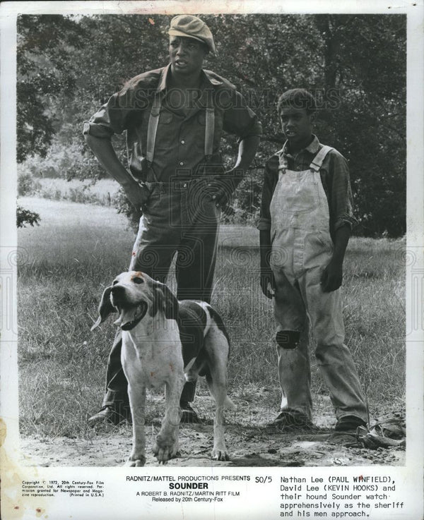 1973 Press Photo Paul Winfield, Kevin Hooks, Sounder - Historic Images