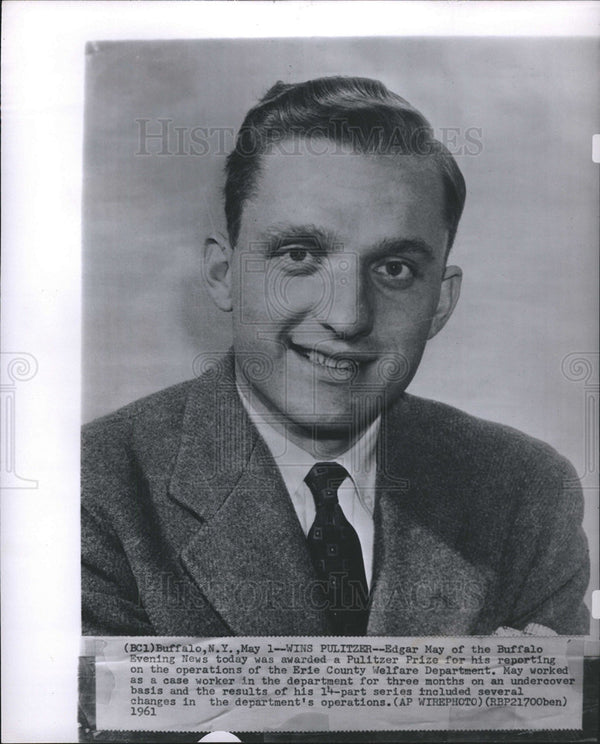 1961 Edgar May Pulitzer Prize Buffalo News - Historic Images