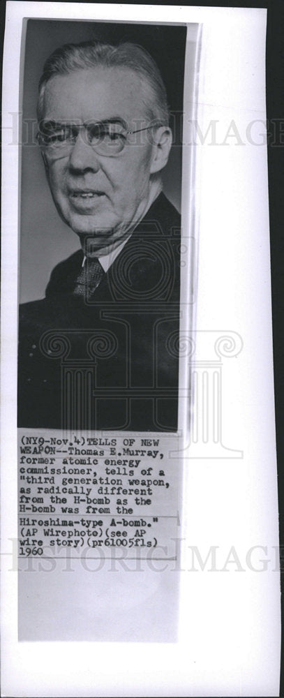 1960 Thomas E. Murray atomic bomb - Historic Images