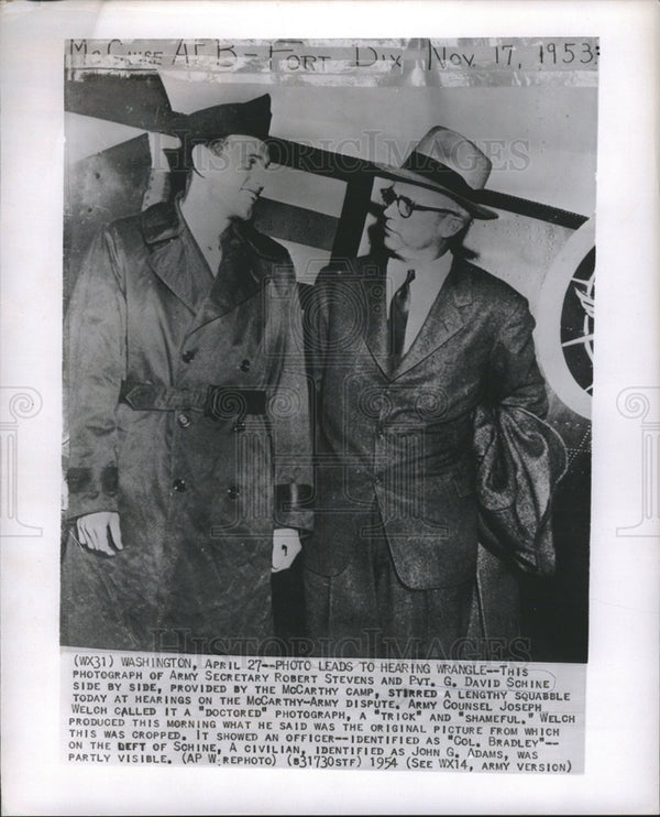 1954 David Schine Robert Stevens McCarthy - Historic Images