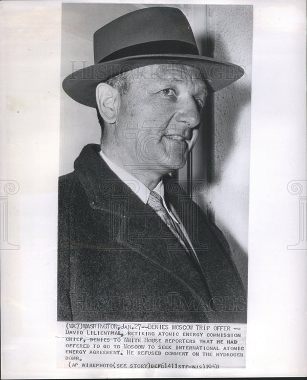 1950 David Lilienthal chief AEC - Historic Images