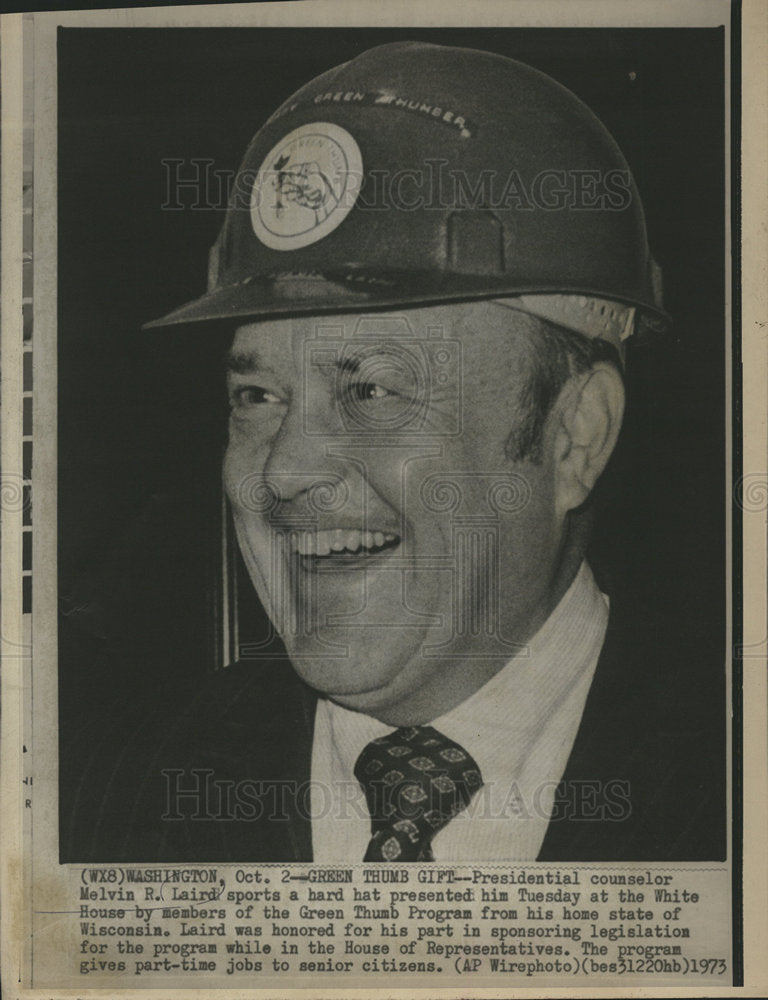 1973 Melvin R Laird, presidential counselor - Historic Images