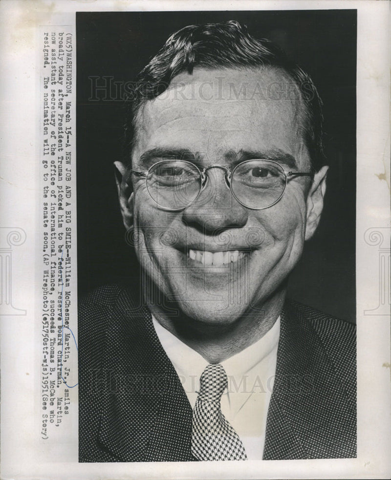1951 William McChesney Martin Jr - Historic Images