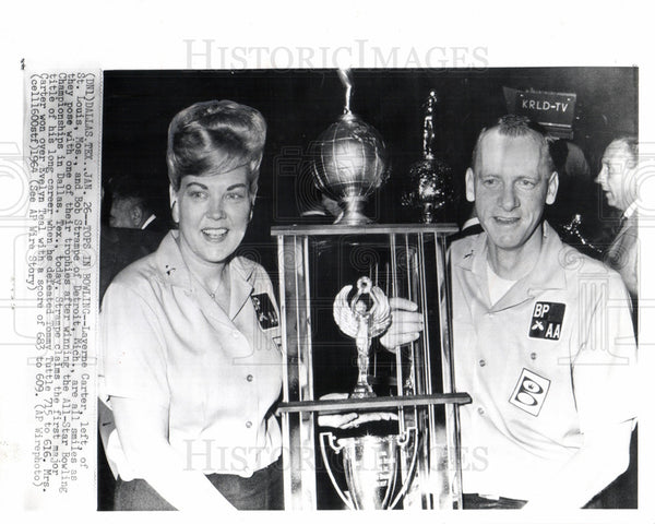 1964 Bowling Laverne Carter Bob Strampe - Historic Images