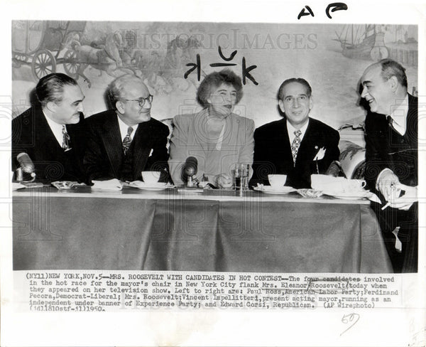 1950 mayor election candidates roosevelt - Historic Images