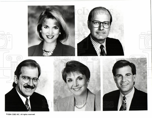 1994 Paula Zahn Harry Smith Pat O'Brien CBS - Historic Images
