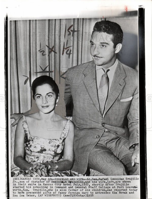 1958 Trujillo and Wife - Historic Images