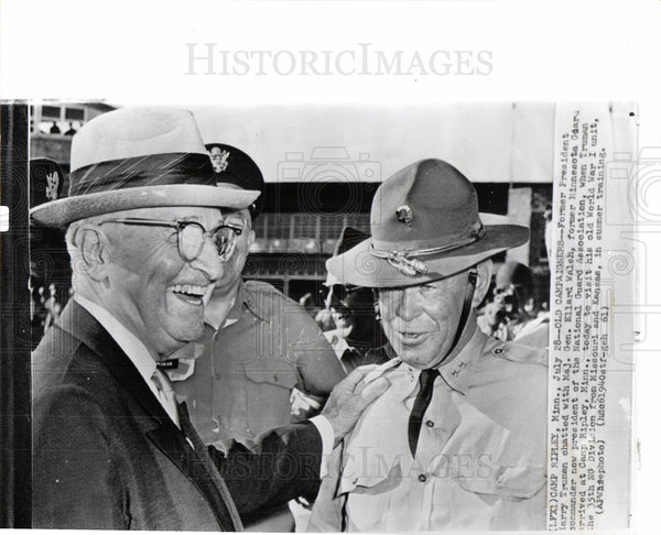 1961 Harry Truman Ellard Walsh Camp Ripley - Historic Images