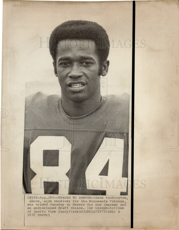1970 Gene Washington Minnesota Vikings - Historic Images