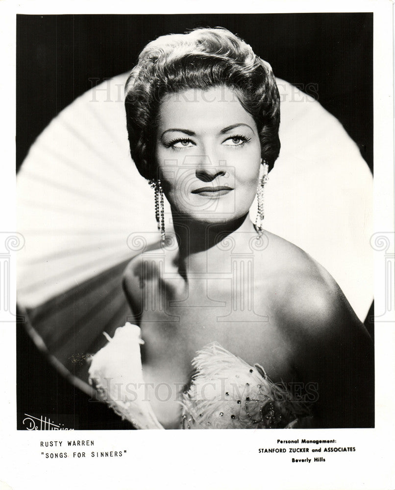 1961 Rusty Warren comedian musician - Historic Images